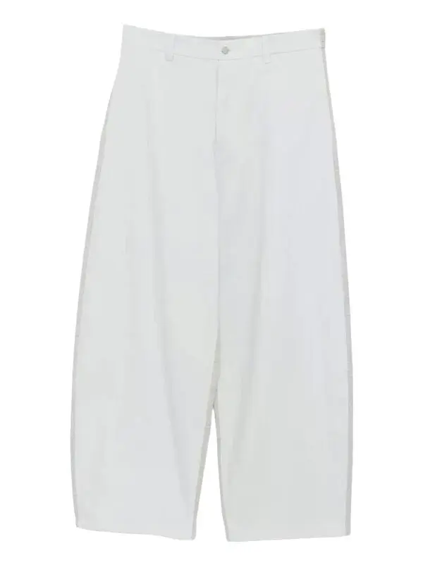 CROQUIS Two-tone Panelled Trousers - Grey