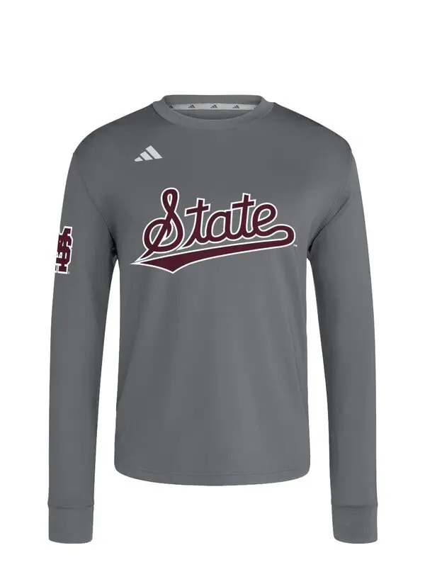 Adidas Mississippi State Bulldogs Dugout Crew - Team Dark Grey / White / Ncaa-mss-77m