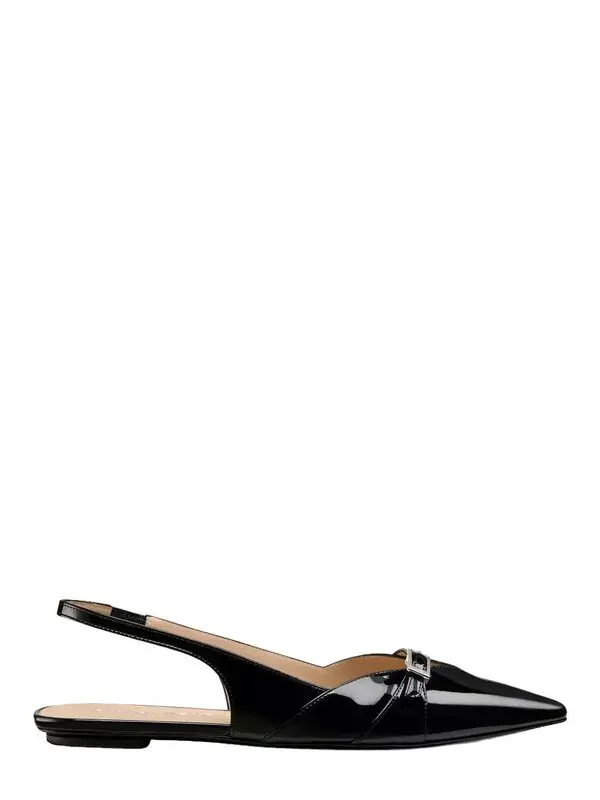 STUART WEITZMAN Georgie Flat Slingback Flats - Black