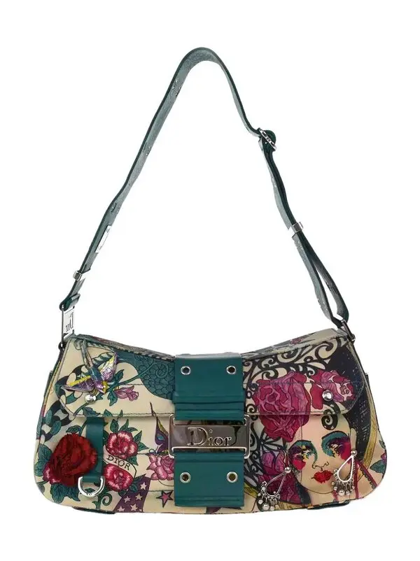 Dior 2004 Columbus Floral-print Tote Bag - Neutrals