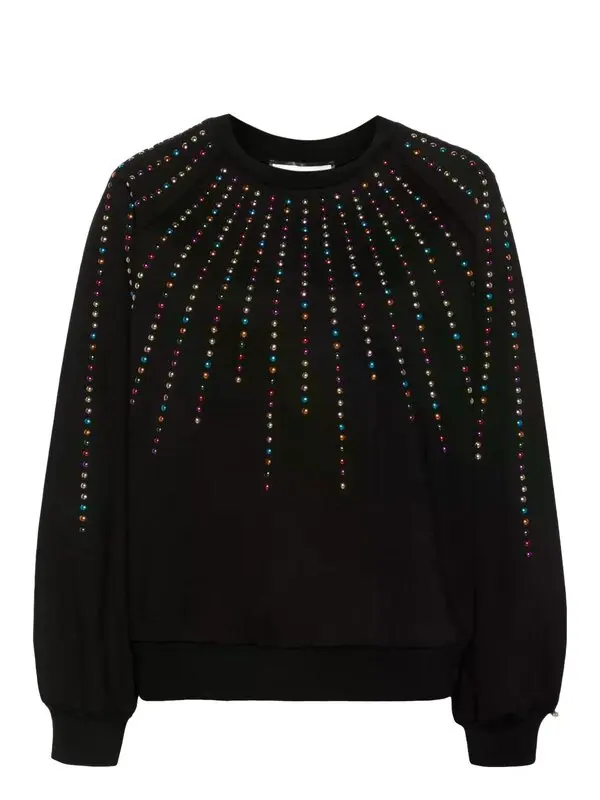 NISSA Stud-embellished Jumper - Black