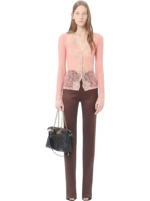 Valentino Garavani Stretch Lace Cardigan - Pink
