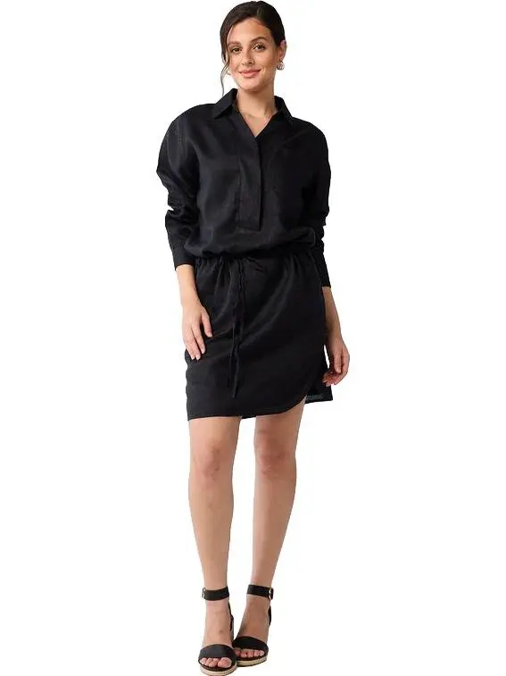 REISTOR Meet Me The Cliff Hemp Dress - Black
