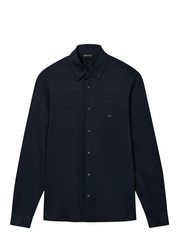 Emporio Armani Cotton Blend Shirt - Blue