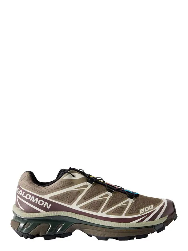 SALOMON Xt-6 Rubber-trimmed Gore-tex Mesh Sneakers - Brown