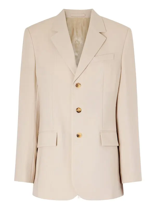 Wardrobe.NYC Wool-crepe Blazer - Neutrals
