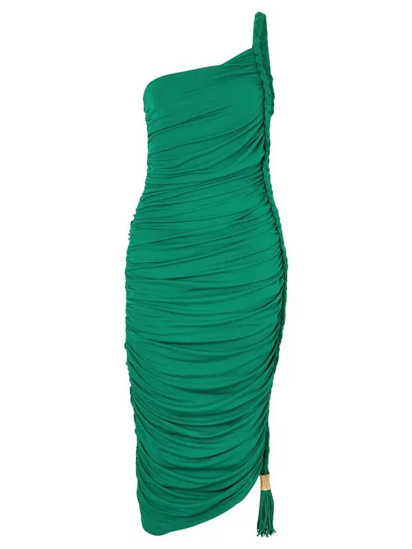 Simkhai Alessia One-shoulder Midi Dress - Green