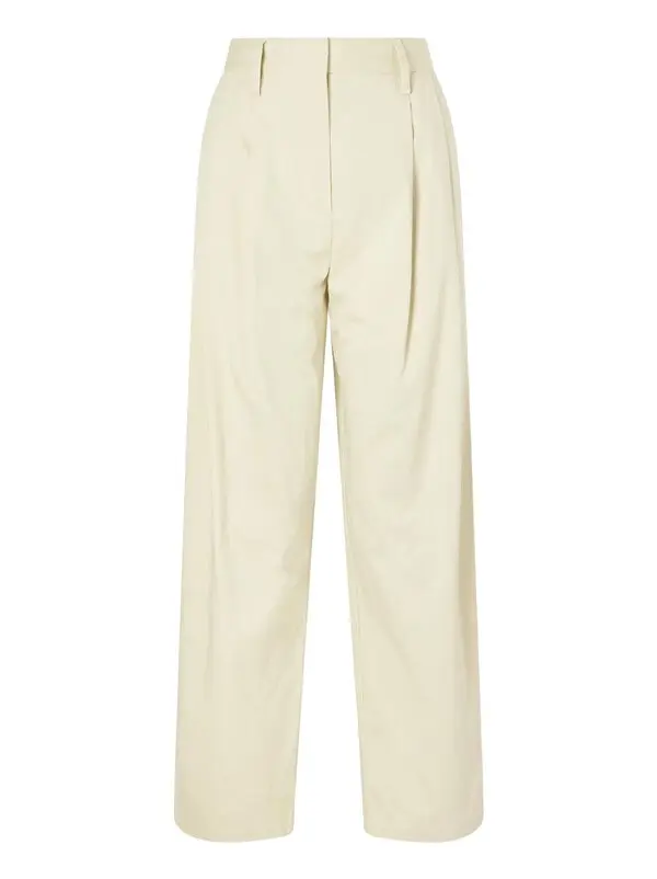 Proenza Schouler White Label Taya Pleated Pants - Yellow