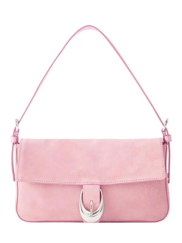 Staud Harlow Suede Shoulder Bag - Pink