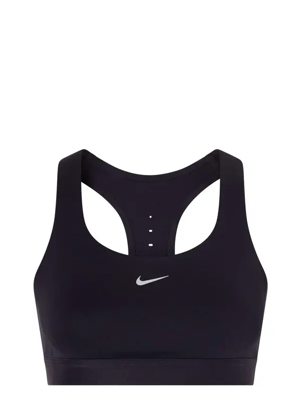 Nike Swift Mesh-trimmed Dri-fit Sports Bra - Black