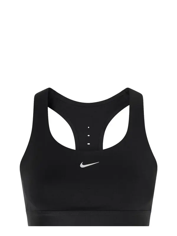 Nike Swift Mesh-trimmed Dri-fit Sports Bra - Black
