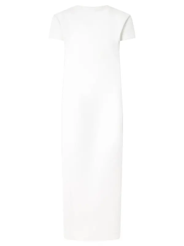 Khaite Iryl Open-back Draped Crepe Maxi Dress - White