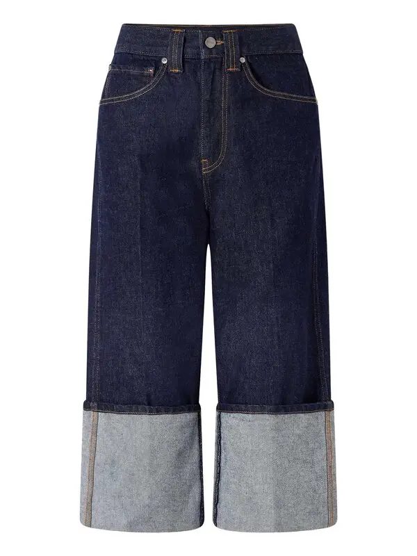 Khaite Boyle Cropped Jeans - Dark Denim