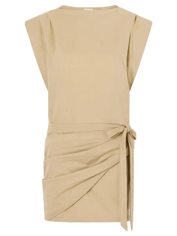 Isabel Marant Marielle Draped Mini Dress - Neutrals