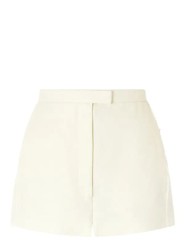 Khaite Blane Linen Shorts - Neutrals