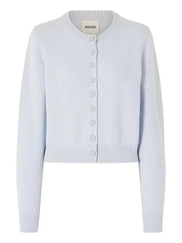Khaite Everheart Cashmere Cardigan - Blue