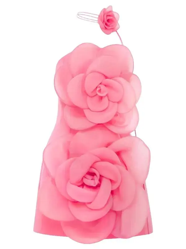 LEO LIN Floret Flower Mini Dress - Pink