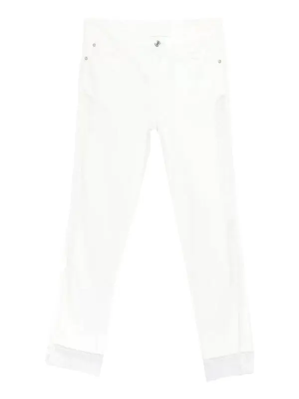 Ermanno Scervino Lace-trimmed Jeans - White