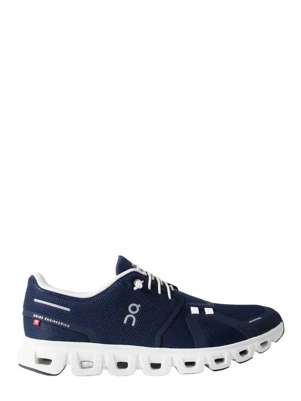On Cloud 6 Rubber-trimmed Mesh Slip- Sneakers - Blue