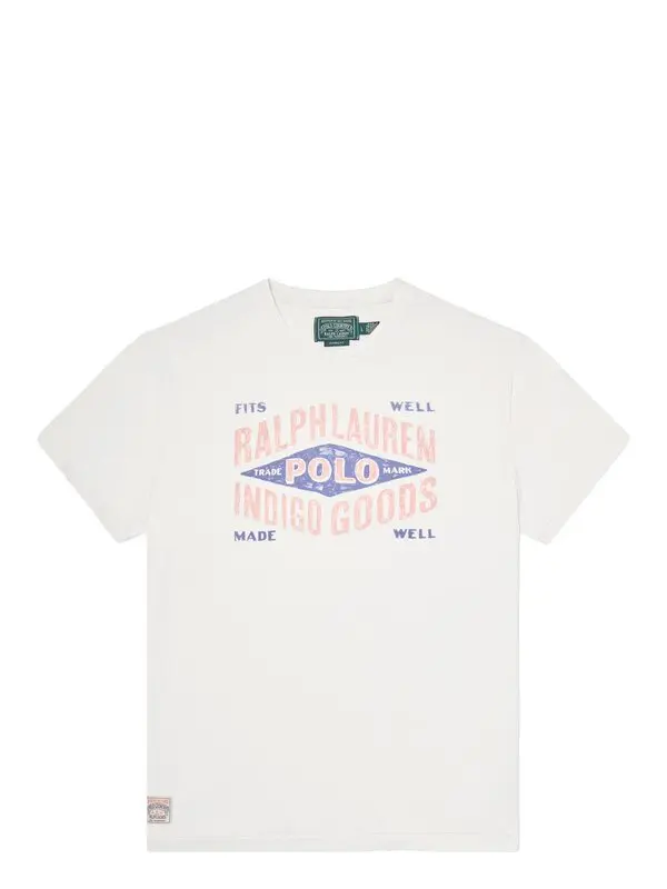 Polo Ralph Lauren Printed Cotton-jersey T-shirt - White