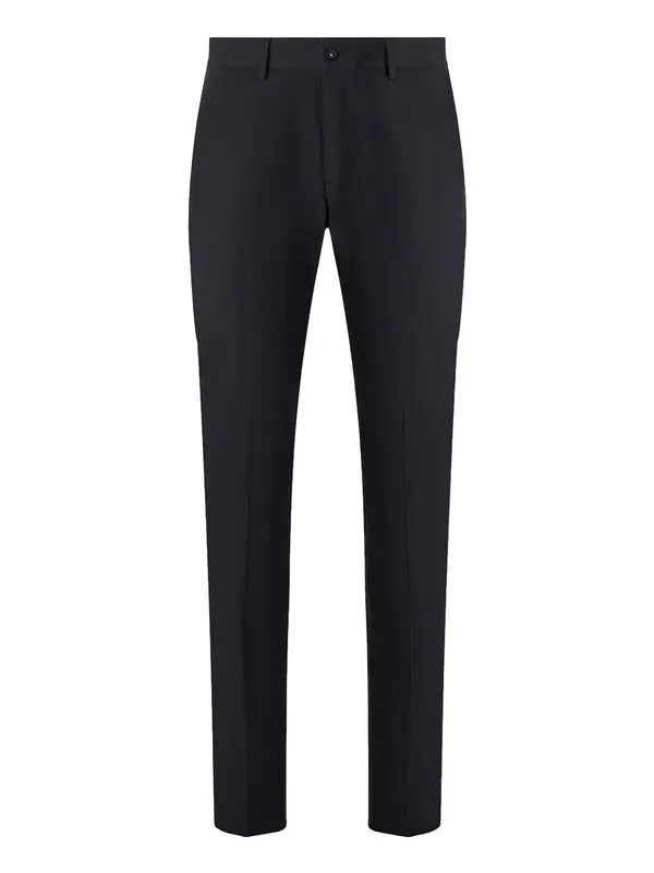 Massimo Alba Mauko Straight-leg Cotton Trousers - Blue