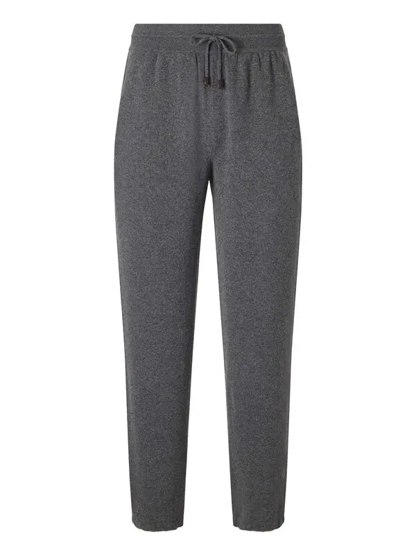 Loro Piana Merano Tapered Cashmere Trousers - Gray