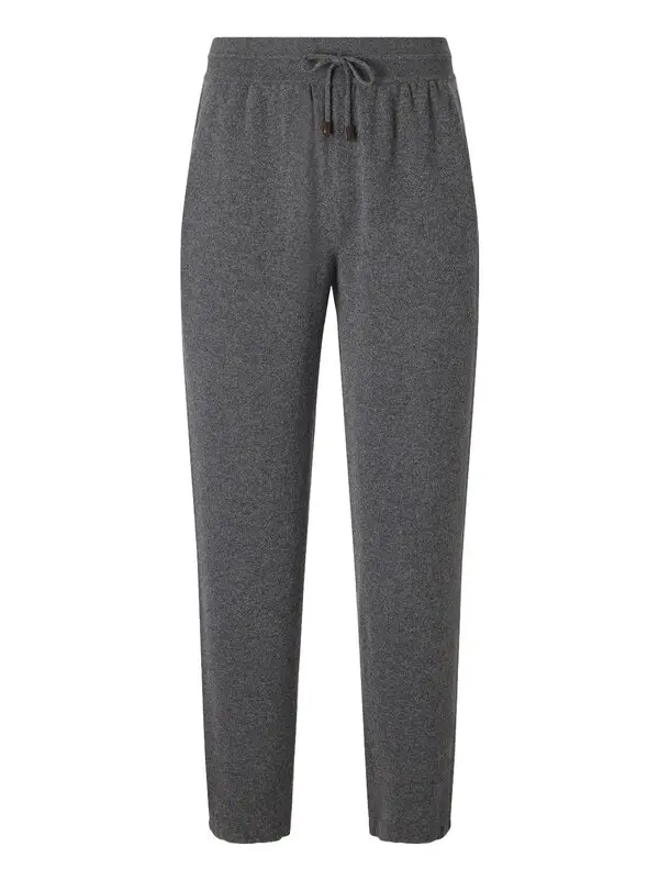 Loro Piana Merano Tapered Cashmere Trousers - Gray