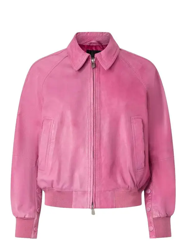 Pinko Leather Jacket - Pink