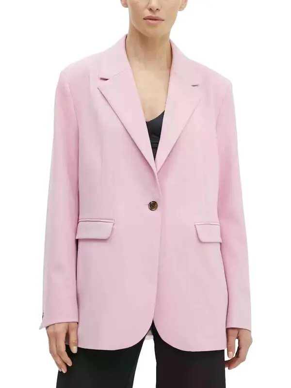 SAMSOE SAMSOE Button-fastening Tailored Blazer - Pink