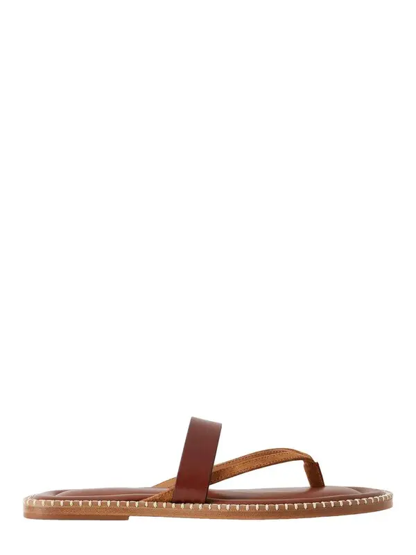 Dries Van Noten Leather And Suede Sandals - Brown