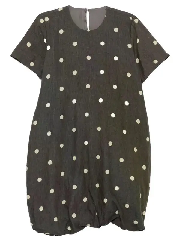 JNBY Polka-dot Mini Dress - Brown
