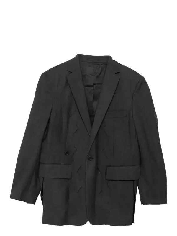 CROQUIS Single-breasted Blazer - Grey