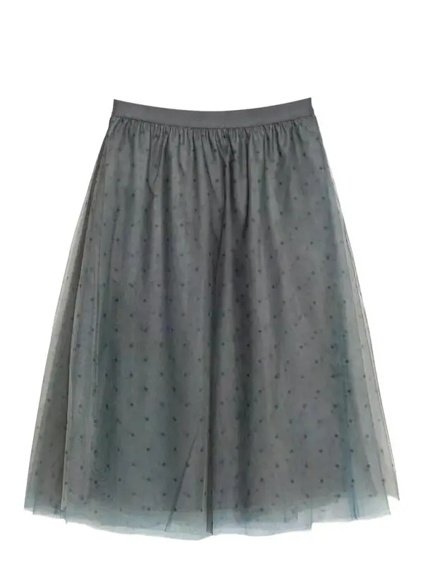 JNBY Polka Dot Tulle Skirt - Grey