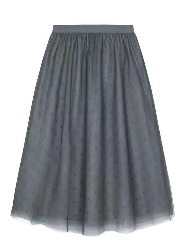 JNBY Polka Dot Tulle Skirt - Grey