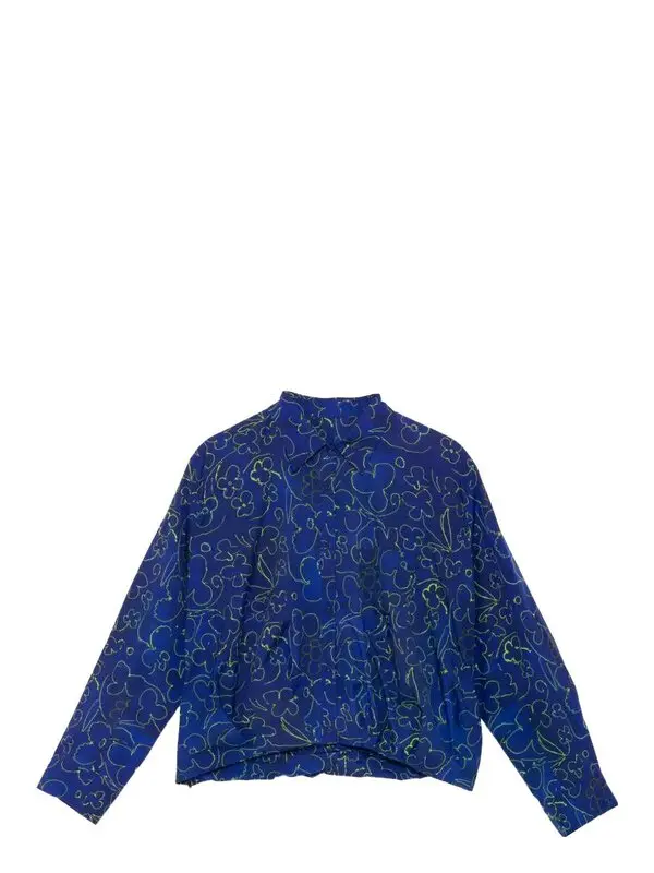 JNBY Floral Long-sleeved Shirt - Blue