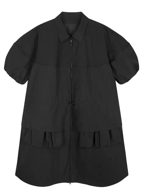 JNBY Drawstring Puff-sleeve Dress - Black