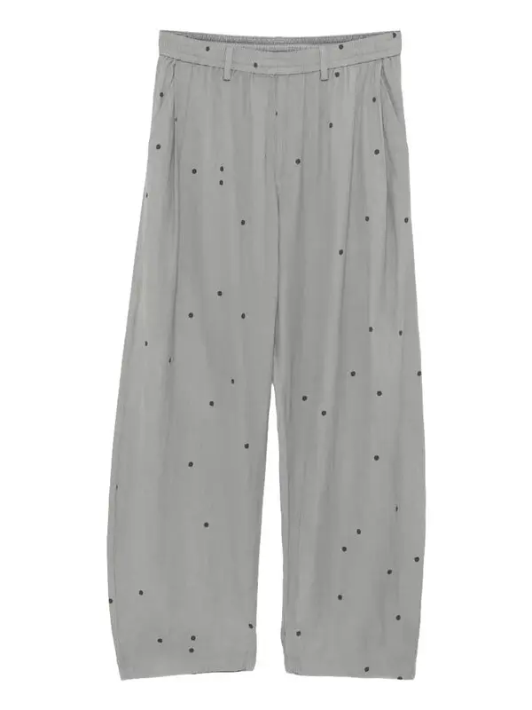 CROQUIS Polka Dot Trousers - Grey