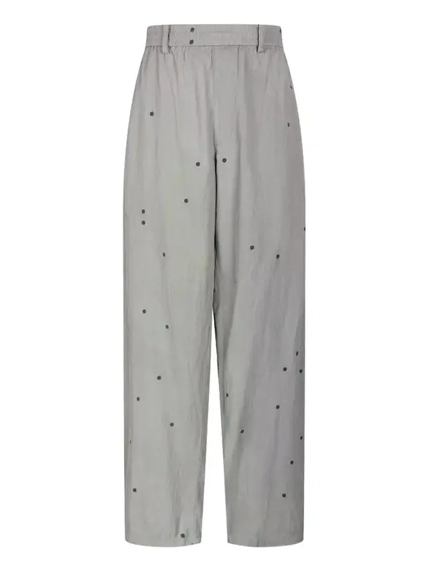 CROQUIS Polka Dot Trousers - Grey
