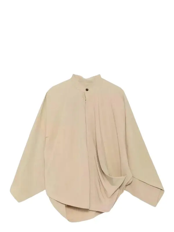 CROQUIS Asymmetric Loose Shirt - Neutrals