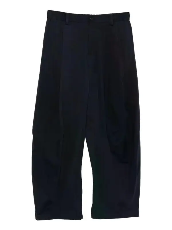 CROQUIS Tapered Drawstring Trousers - Blue