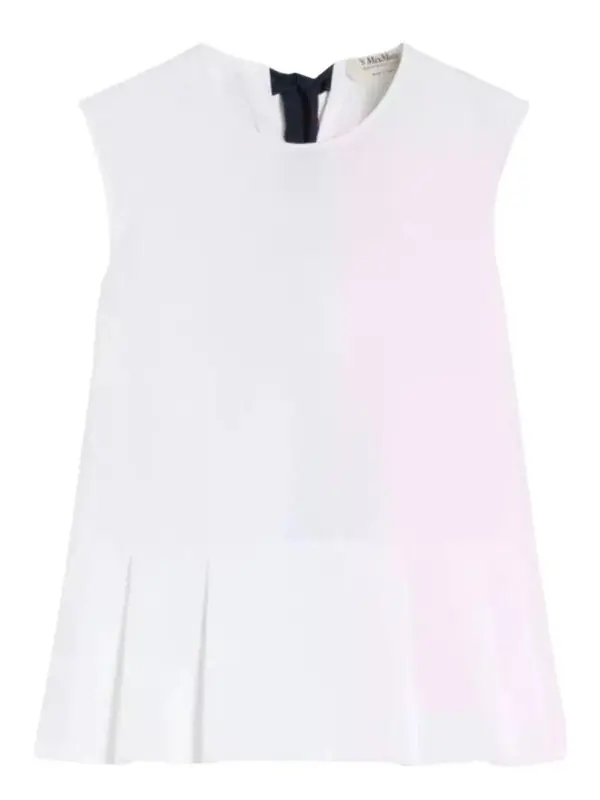 Max Mara Bow-detail Pleated Blouse - White