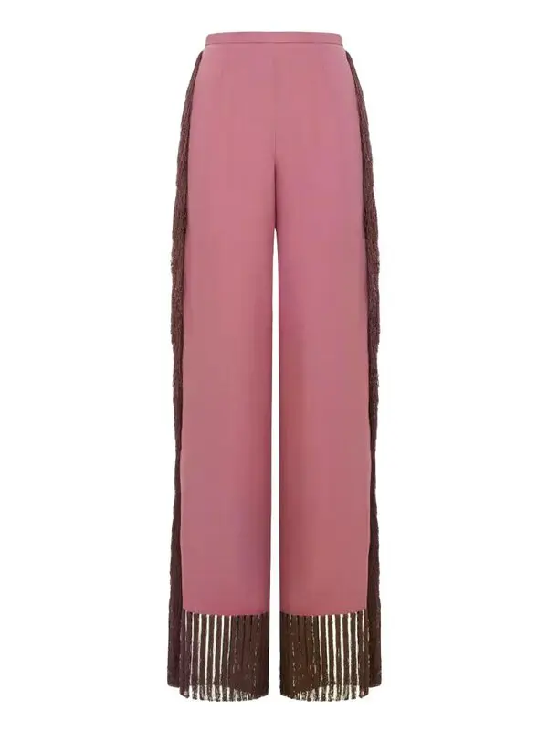 TALLER MARMO Alabama Fringed Trousers - Pink