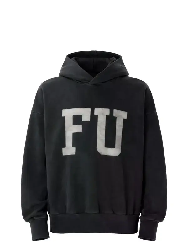 Fear Of God Slogan-print Hoodie - Black