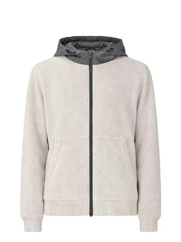 Woolrich Paneled Zip-up Hoodie - Neutrals