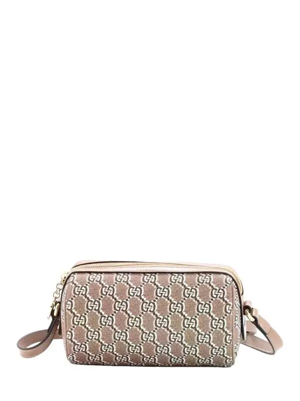 Gucci Cylindrical Gg Shadow Coated Canvas Mini Shoulder Bag - Brown