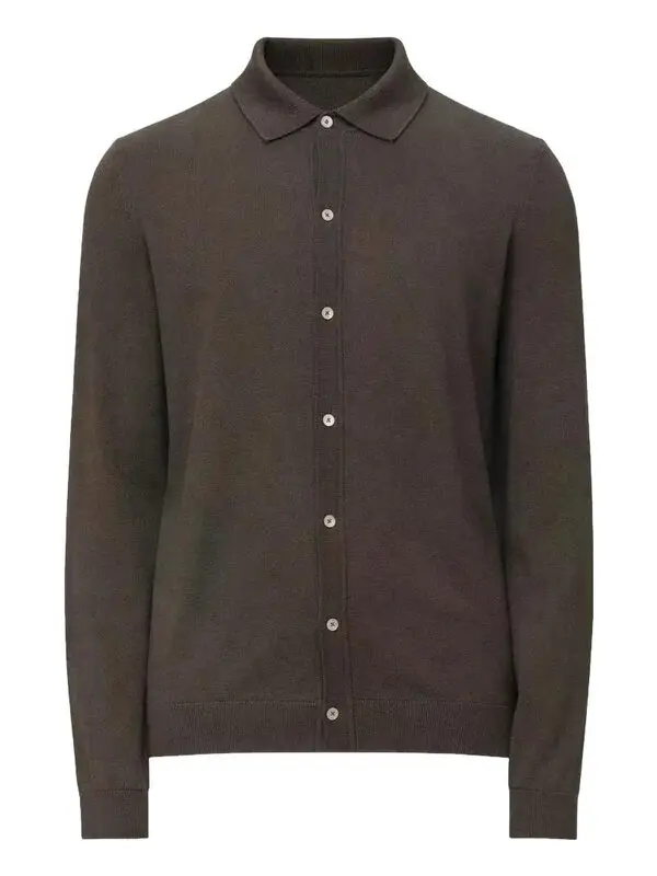 BOSS Buttoned Cardigan - Brown