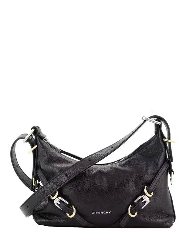 Givenchy Voyou Mini Hobo Bag Leather - Black