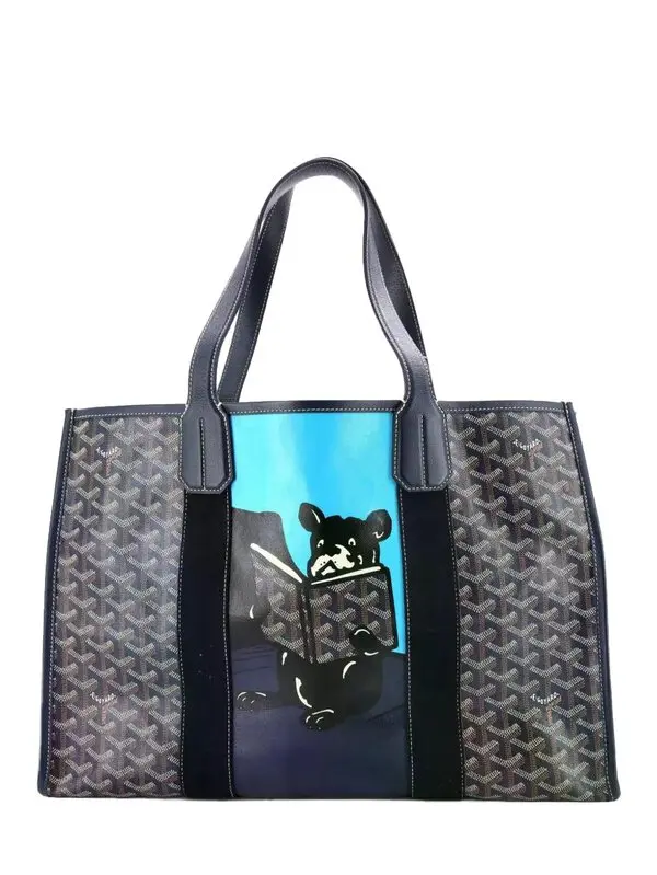 Goyard Villette Printed Coated Canvas Mm Tote Bag - Blue