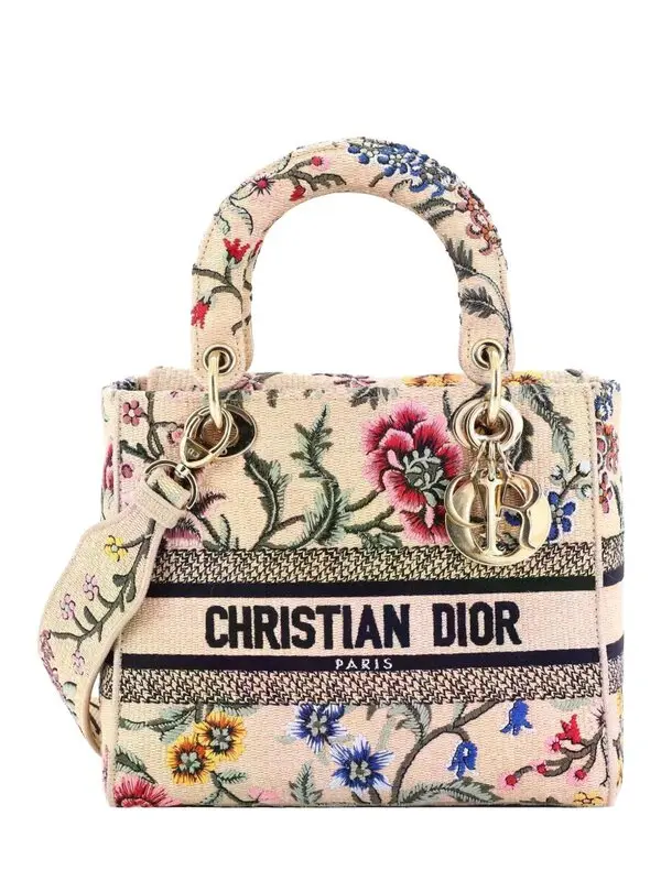 Dior Lady D-lite Medium Satchel - Neutrals