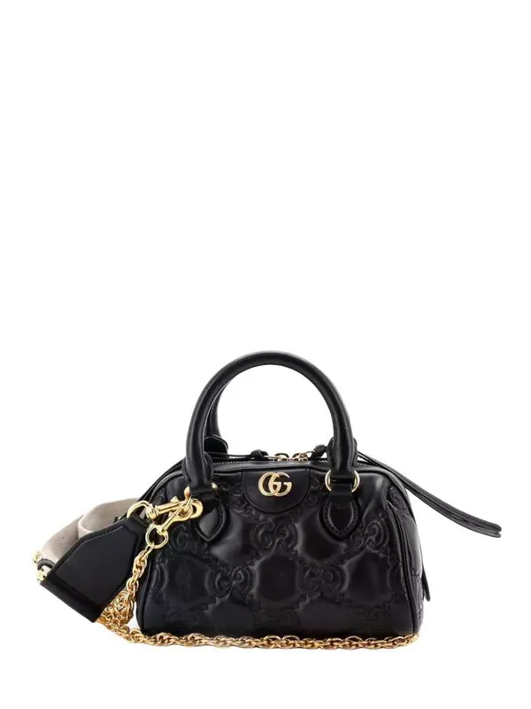 Gucci Ophidia Convertible Boston Top Handle Bag - Black